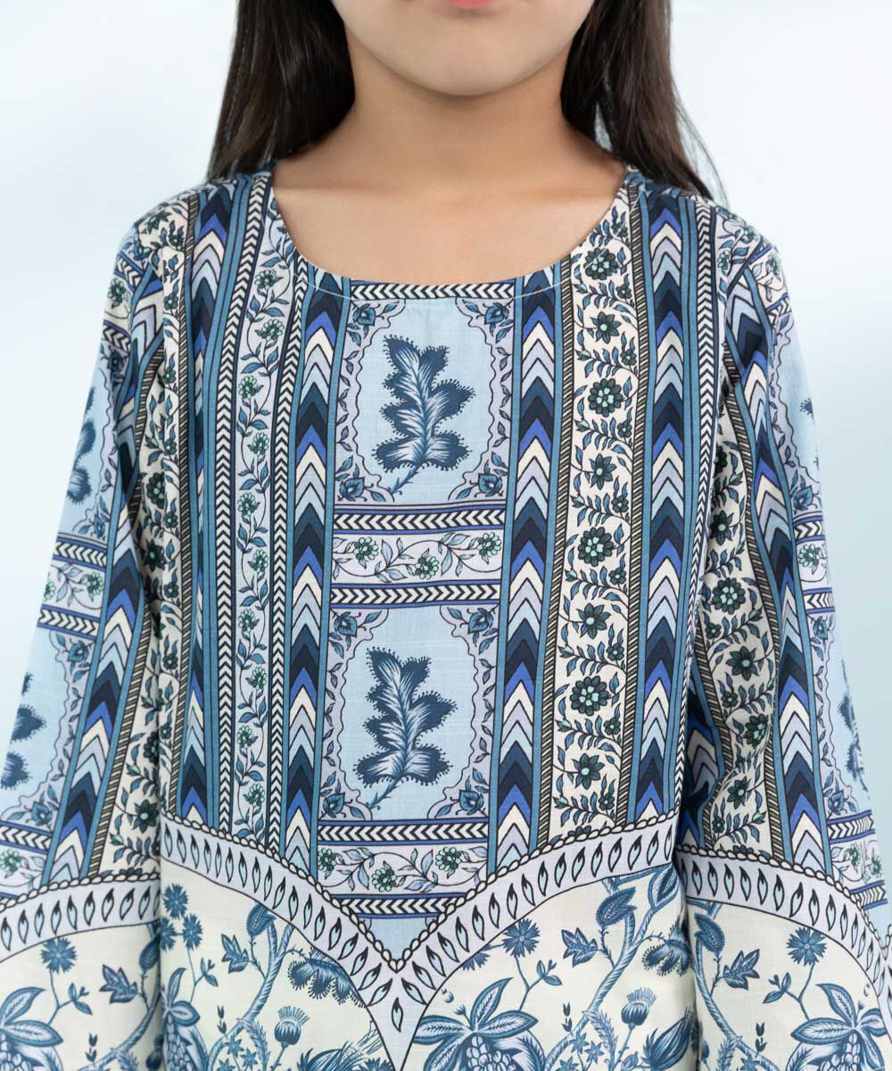 2 Piece - Printed Lawn Suit Sapphire PK