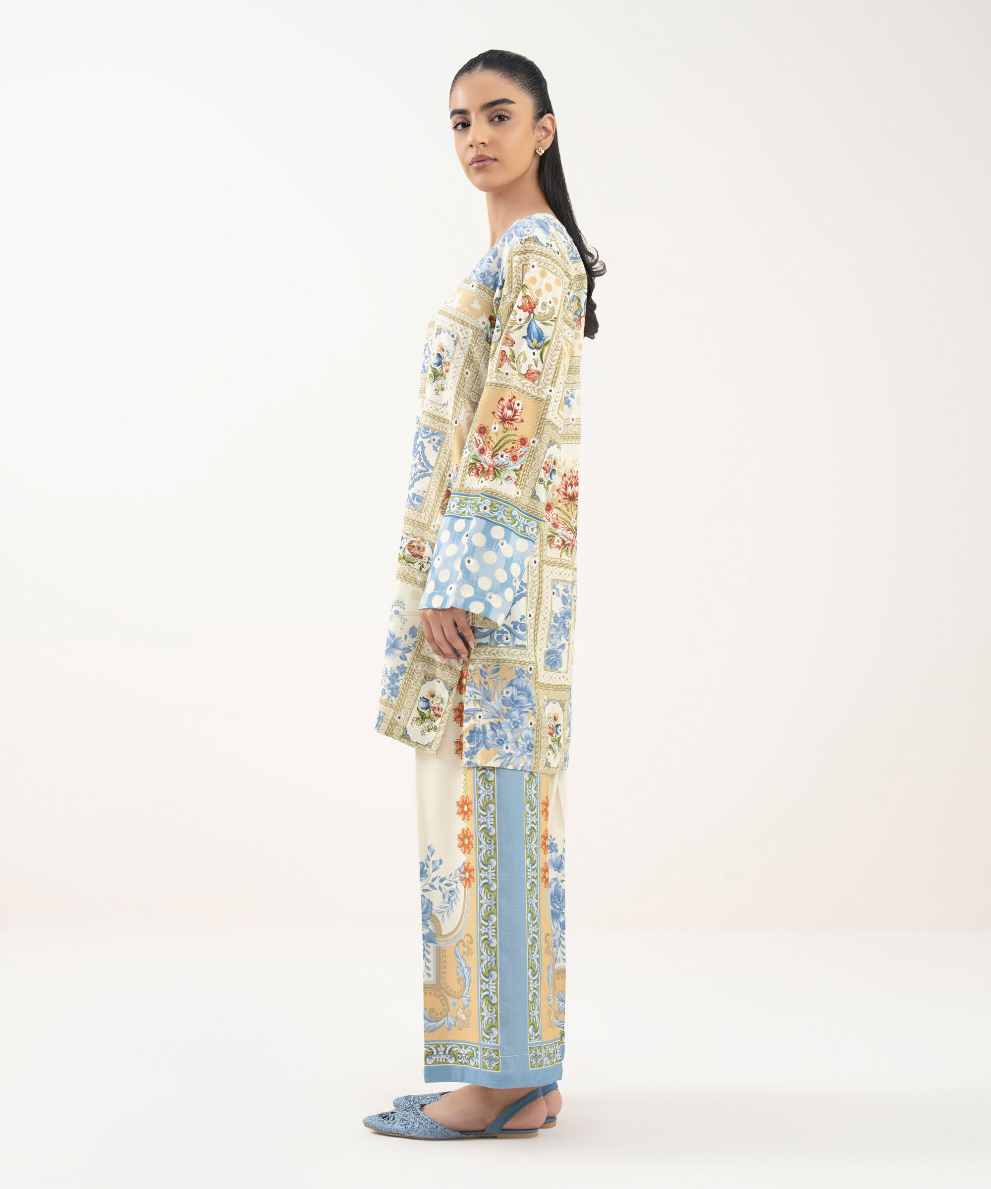 Boxy Shirt 3PEPRW25V340 Sapphire PK