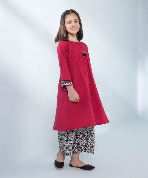 00002512GME6 Girls 2 PC Suit Sapphire PK