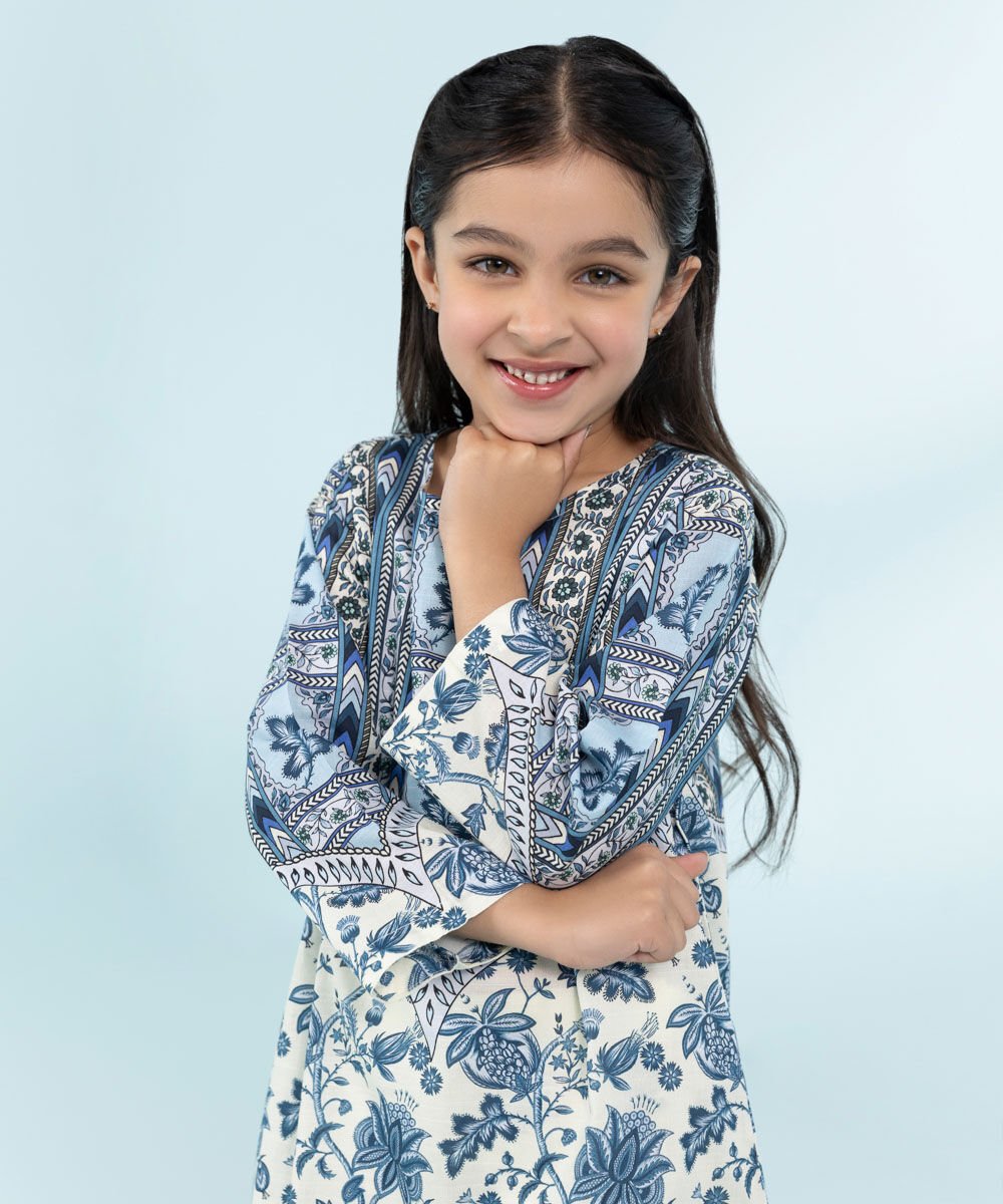 2 Piece - Printed Lawn Suit Sapphire PK